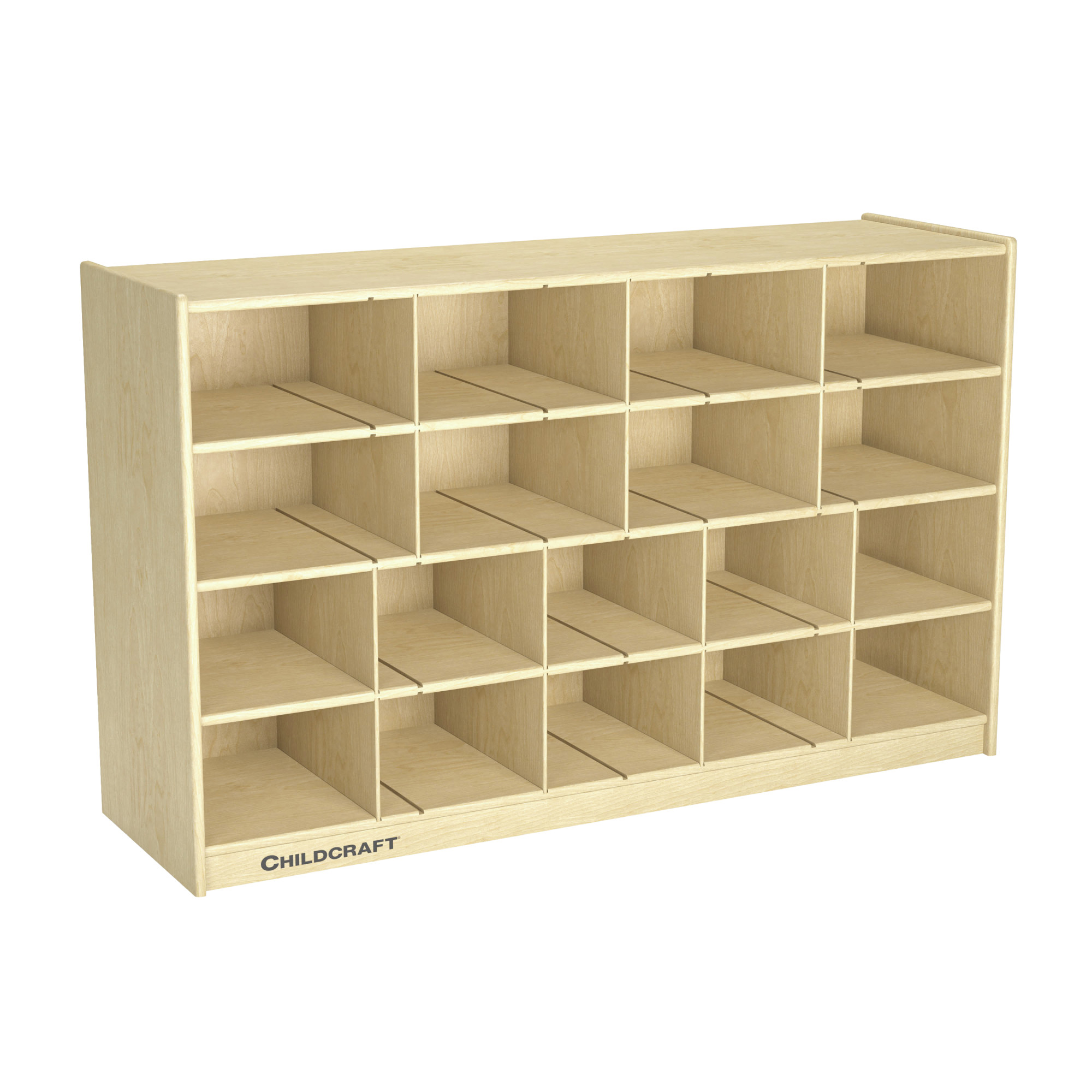 Childcraft Mobile Cubby Unit, 47-3/4 x 13 x 30 Inches, 20 Trays ...