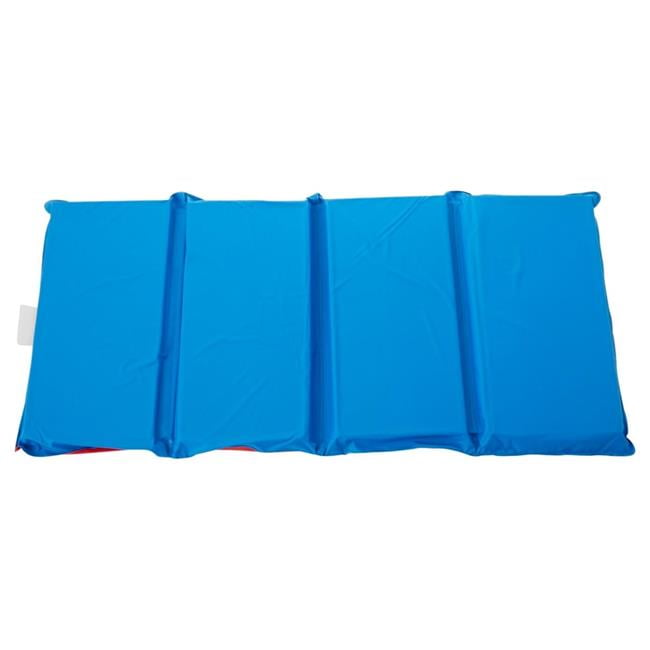 Childcraft 2026839 48 x 24 x 2 in. Premium 4-Fold Rest Mat, Red & Blue ...