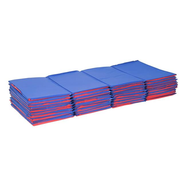 Childcraft 2026834 45 x 19 x 0.625 in. Folding Rest Mats, Blue & Red ...