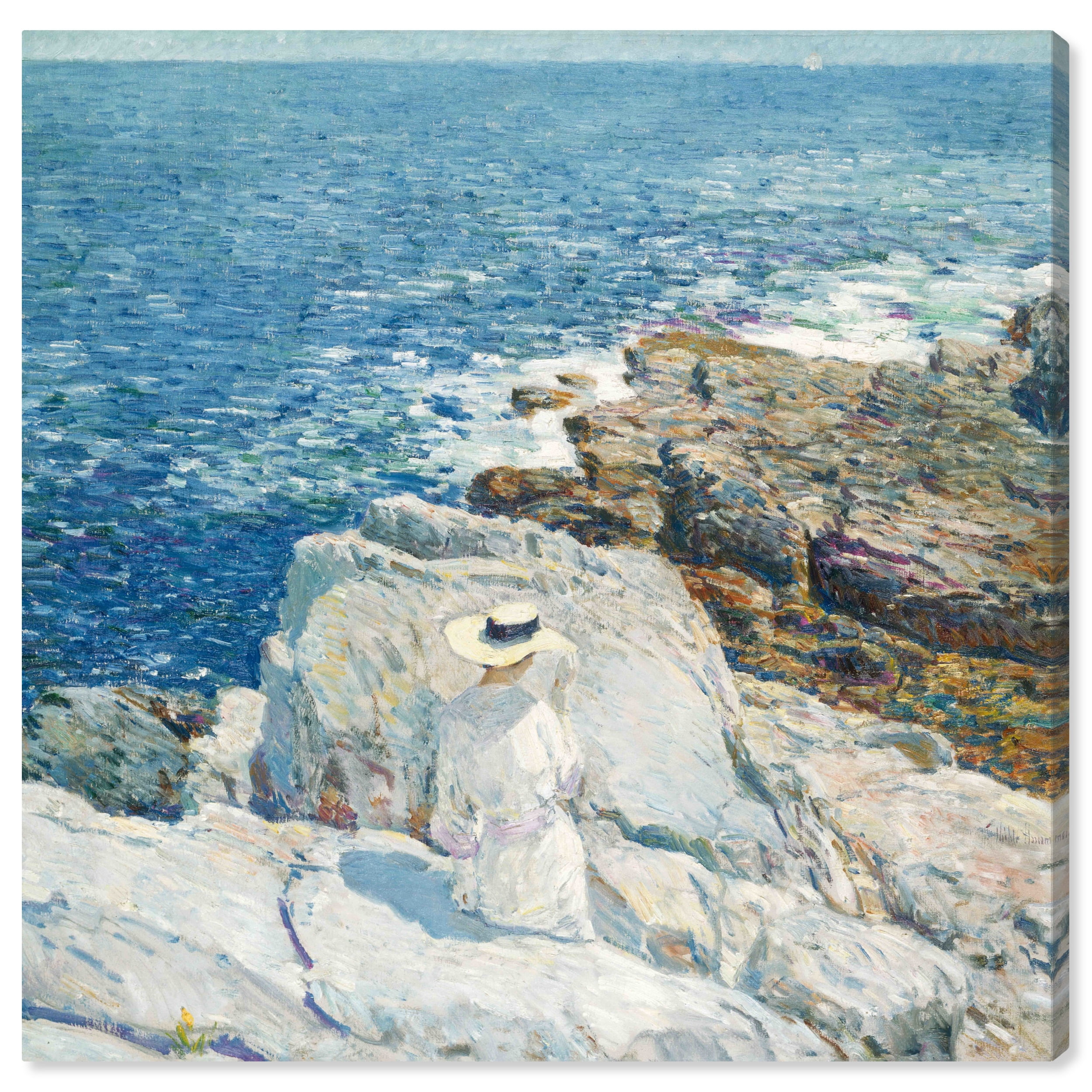 Childe Hassam-The South Ledges Appledore Chic Coastal Canvas Wall Art ...
