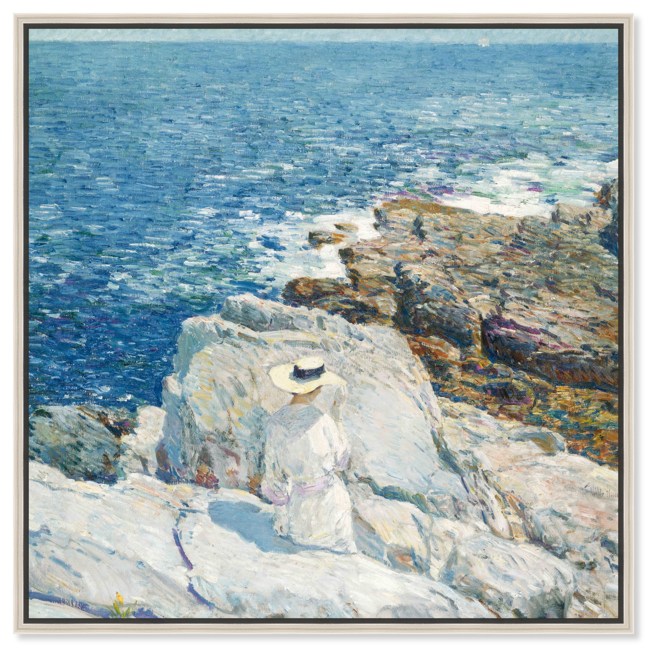 Childe Hassam-The South Ledges Appledore Chic Coastal Canvas Wall Art ...