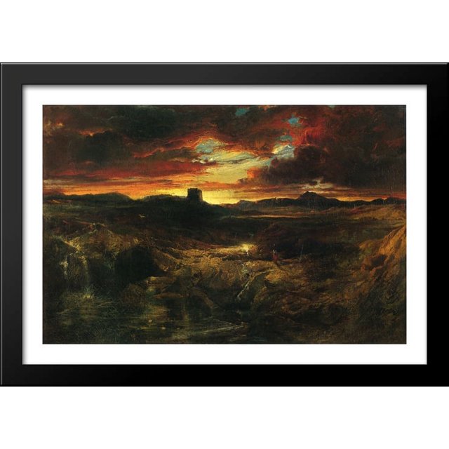 Childe Roland to the Dark Tower Came 40x28 Large Black Wood Framed ...