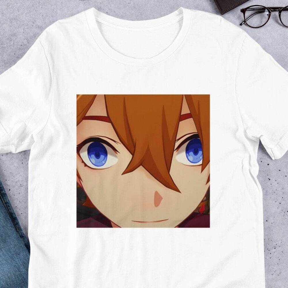 Childe Tartaglia Face Genshin Impact Meme / Funny Anime Meme Shirt ...