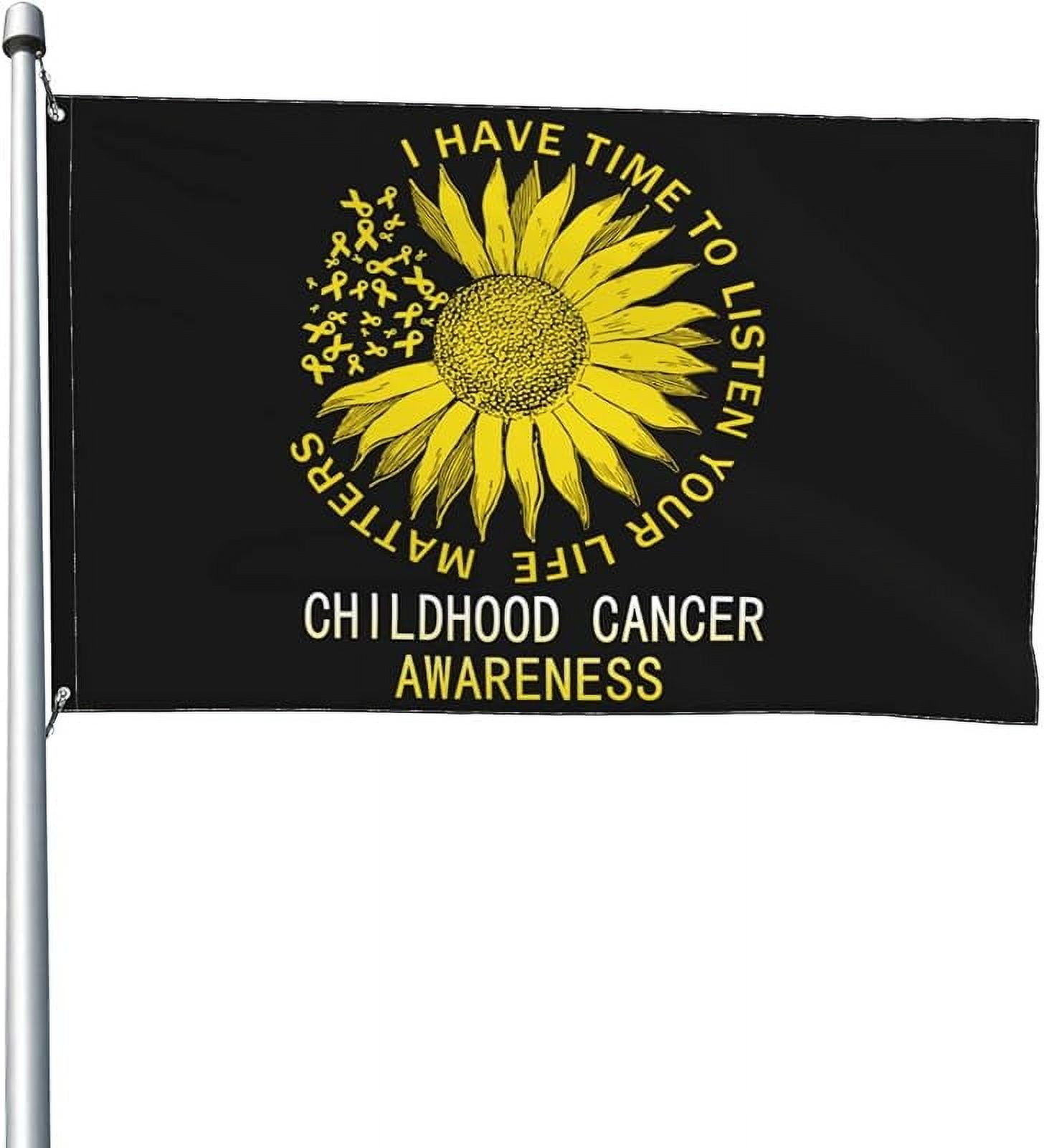 Childhood Cancer Awareness Flags 4x6 Ft Banner Patio Lawn & Garden ...