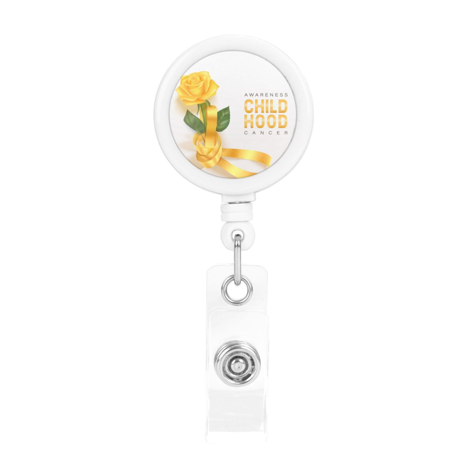 Childhood Cancer Awareness Month Badge Reel Retractable Badge Holder ID ...