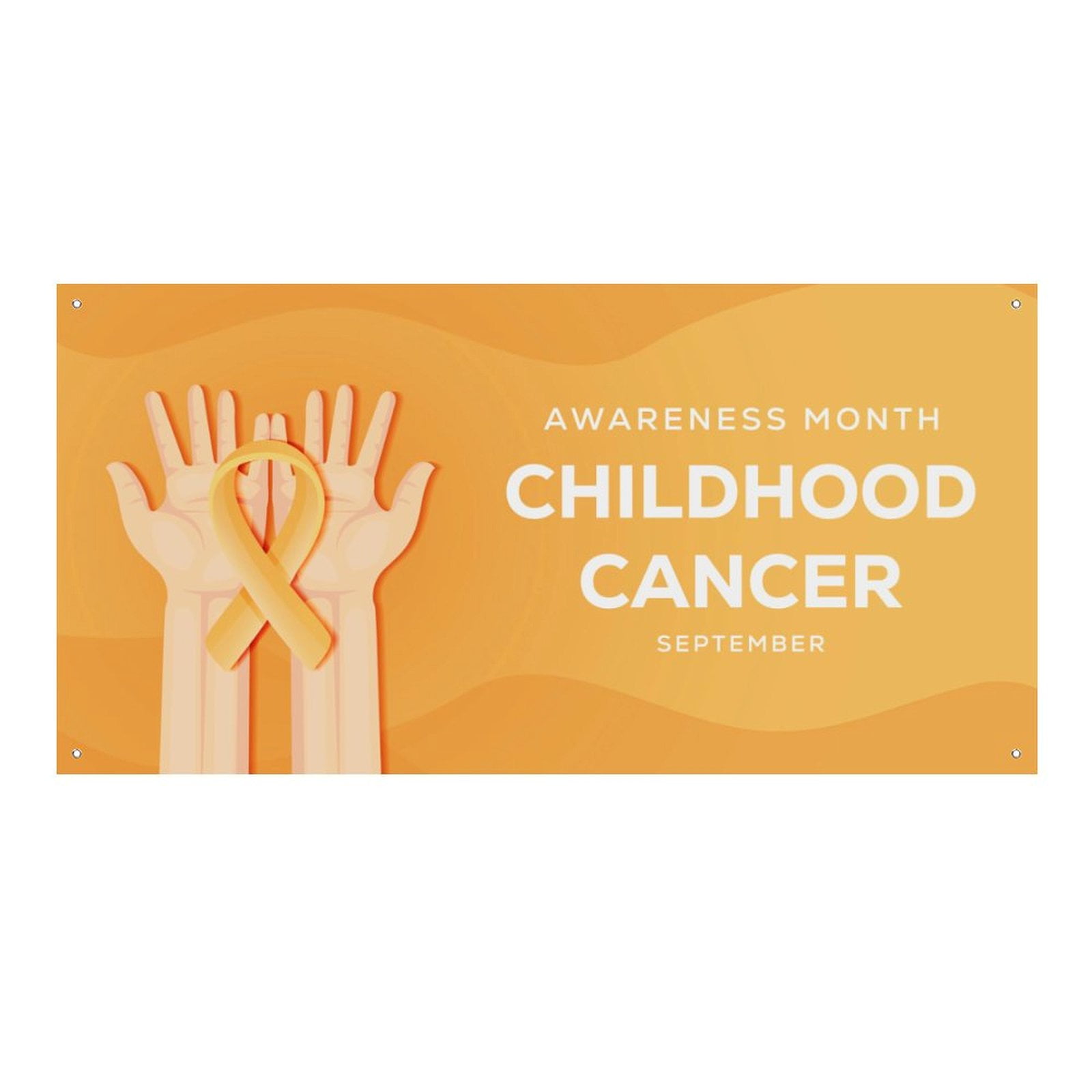 Childhood Cancer Awareness Month Banners Flag Hanging Backdrop Sign ...