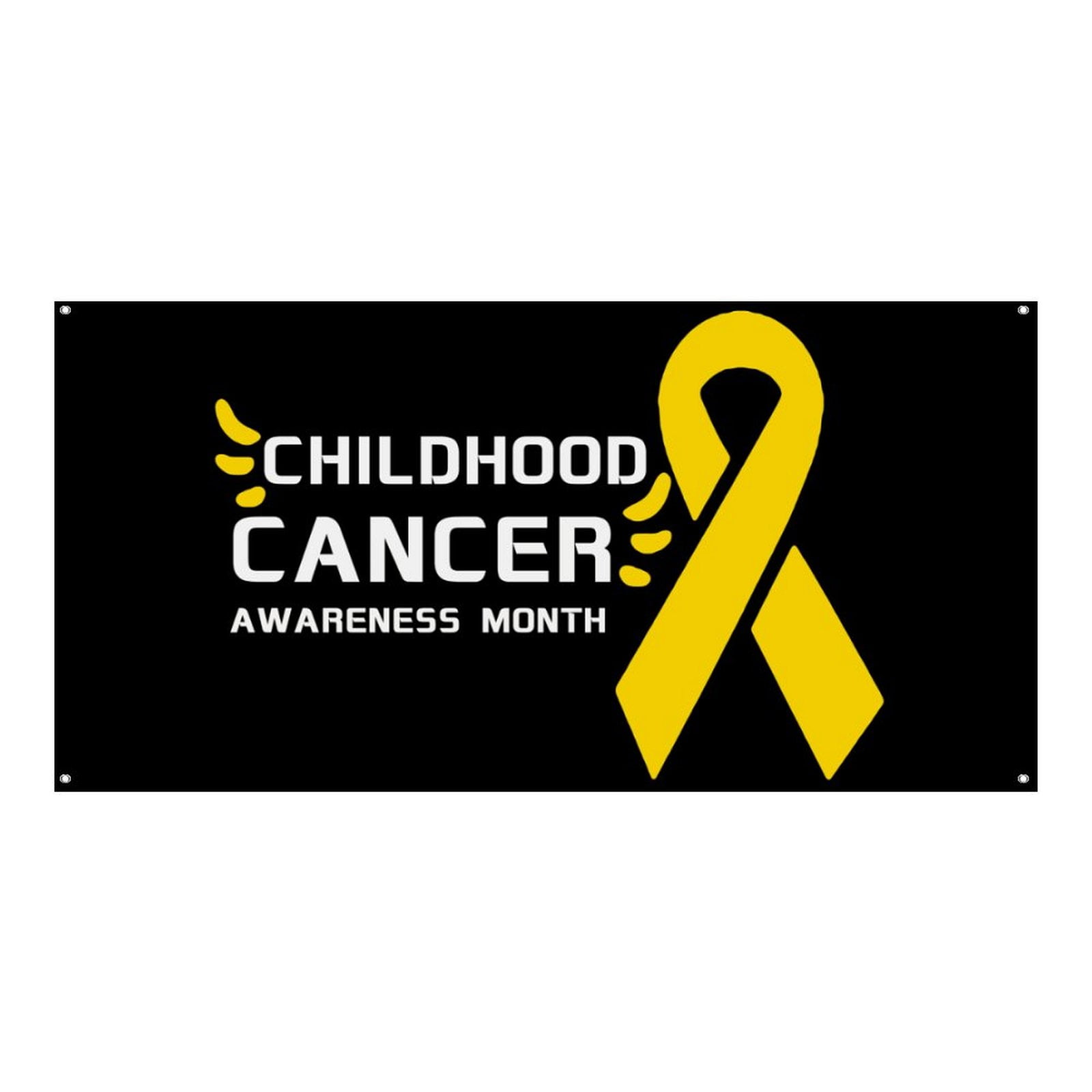 Childhood Cancer Awareness Month Banners Flag Hanging Backdrop Sign ...