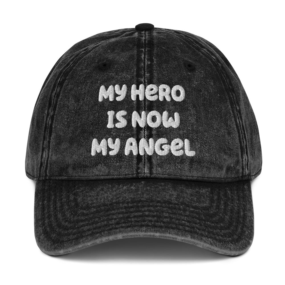 Childhood Cancer Awareness Month Embroidered Vintage Cap, My Hero Is ...