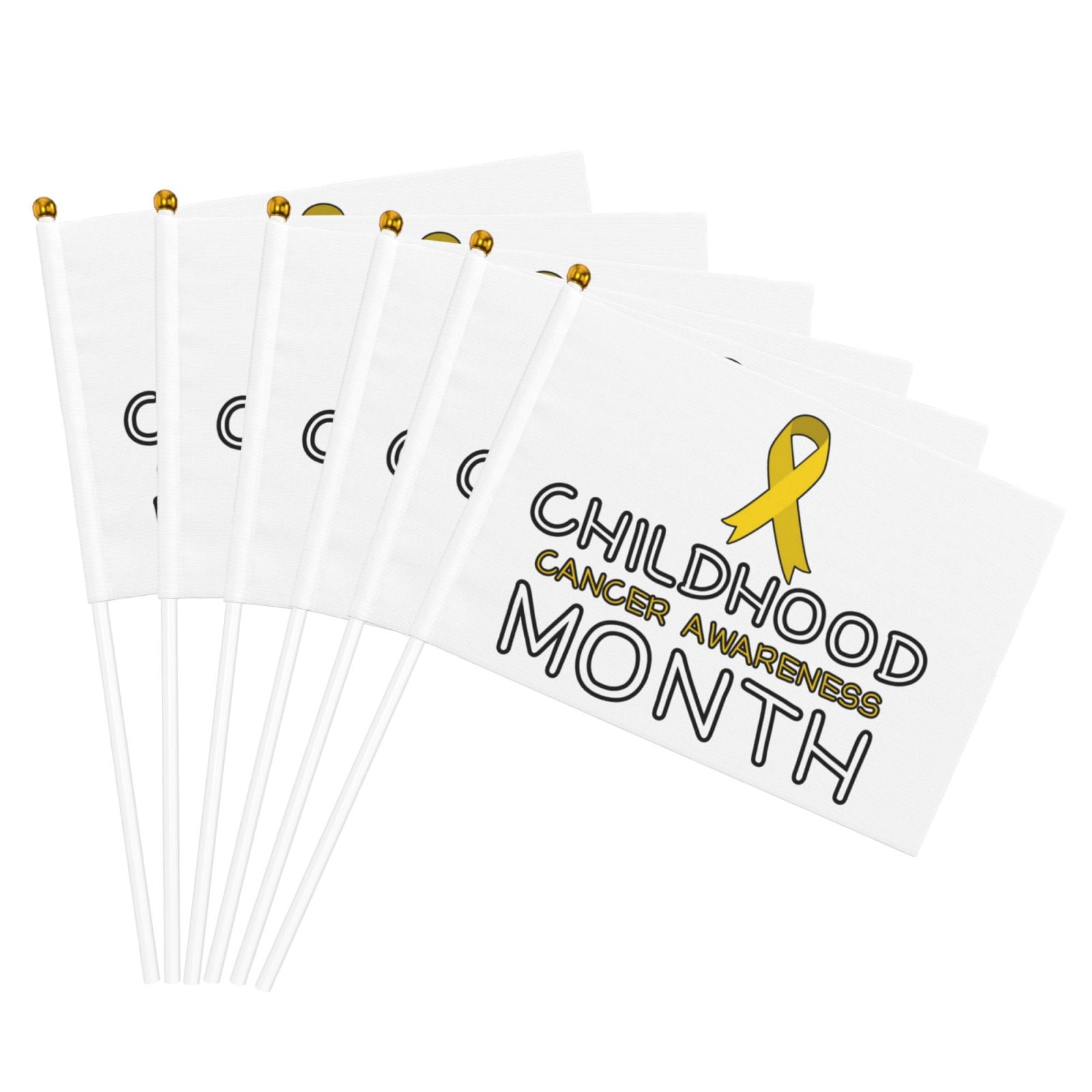 Childhood Cancer Awareness Month Flag Small Flags Stick 5.5'' X 8.2 ...