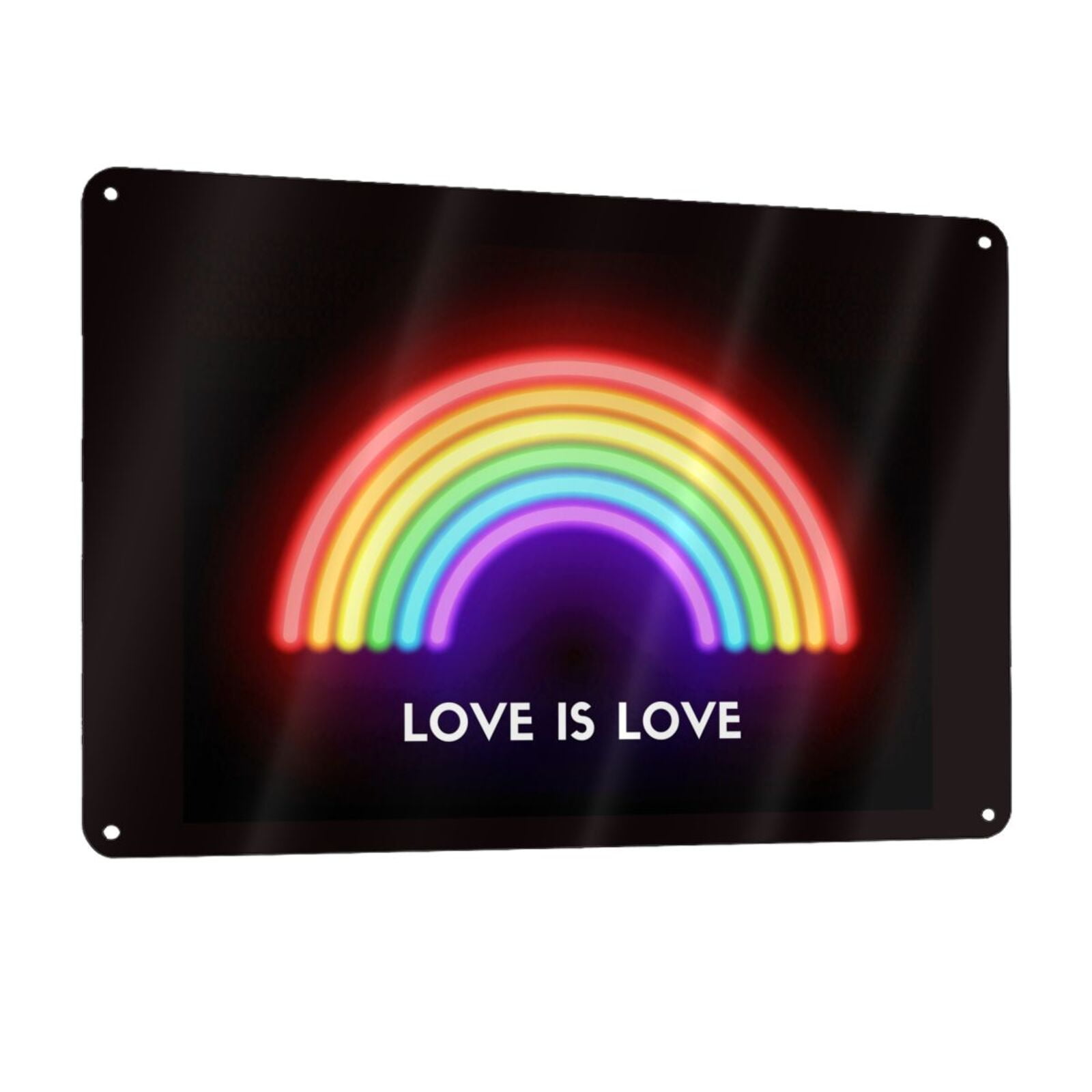 Lgbtq Pride Month Rainbow Gay Sign 12x8in Indoor Outdoor Metal ...