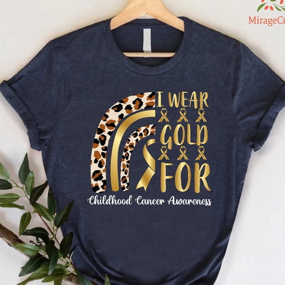 Childhood Cancer Awareness Shirt Gold Ribbon Cancer Shirt Cancer ...