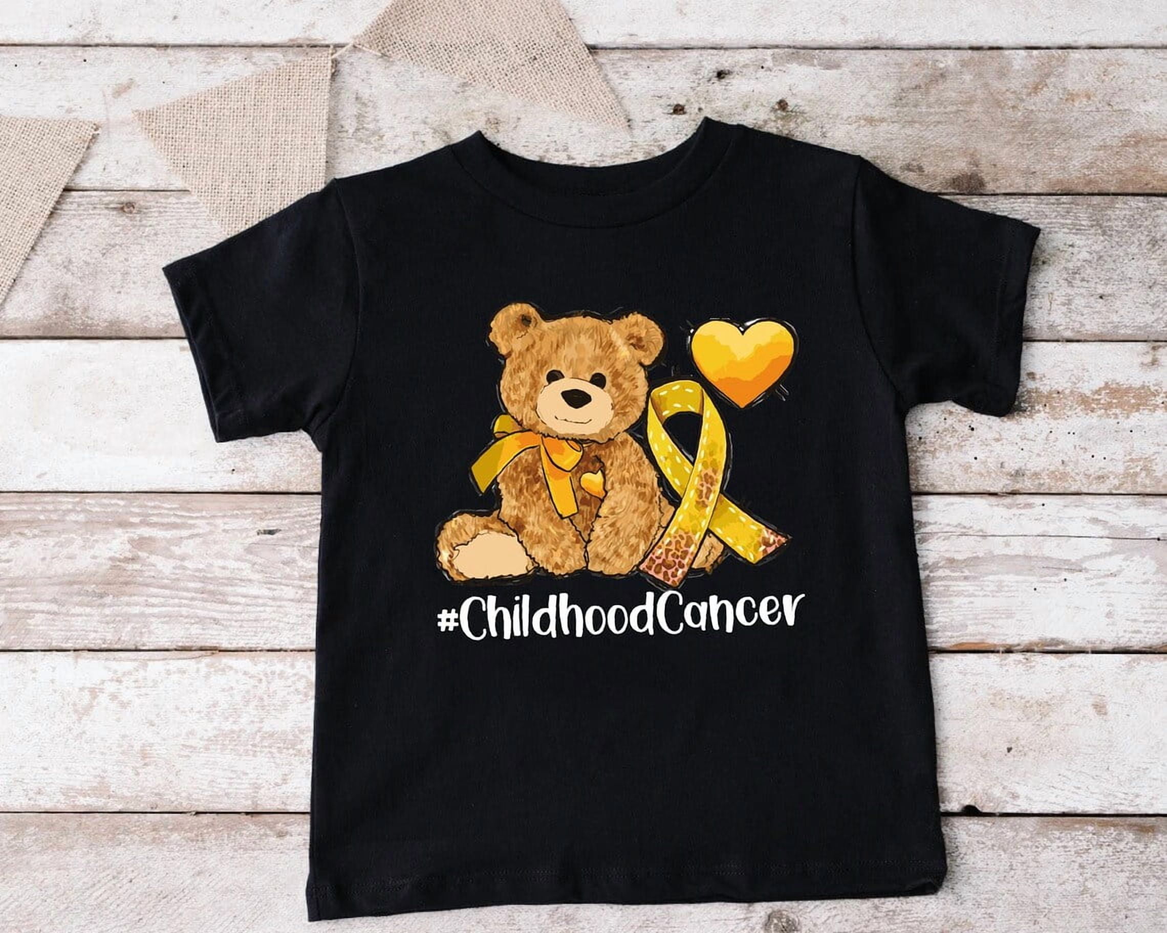 Childhood Cancer Awareness Shirt, Yellow Ribbon T-Shirt, Childhood ...