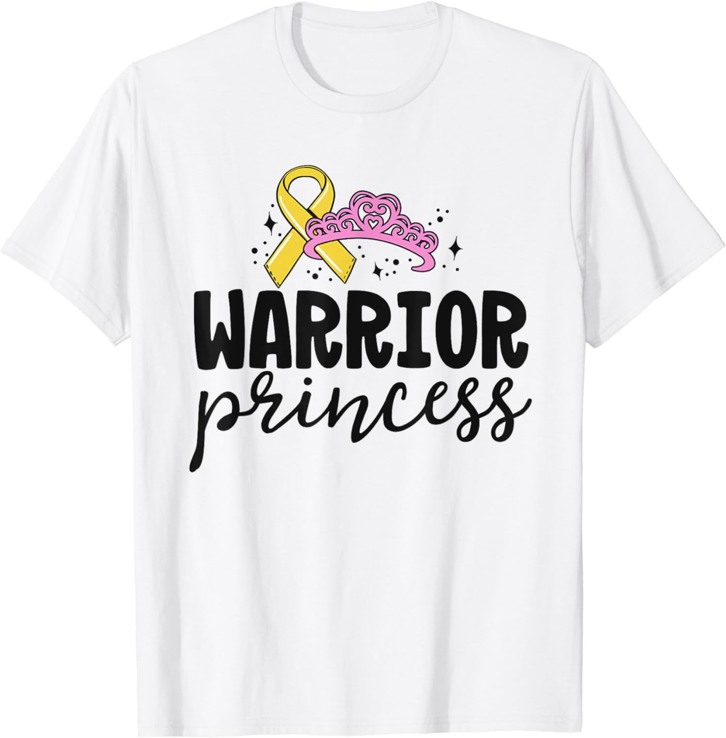 Childhood Cancer Shirts For Kids Boy Girl Warrior Princess T-Shirt ...