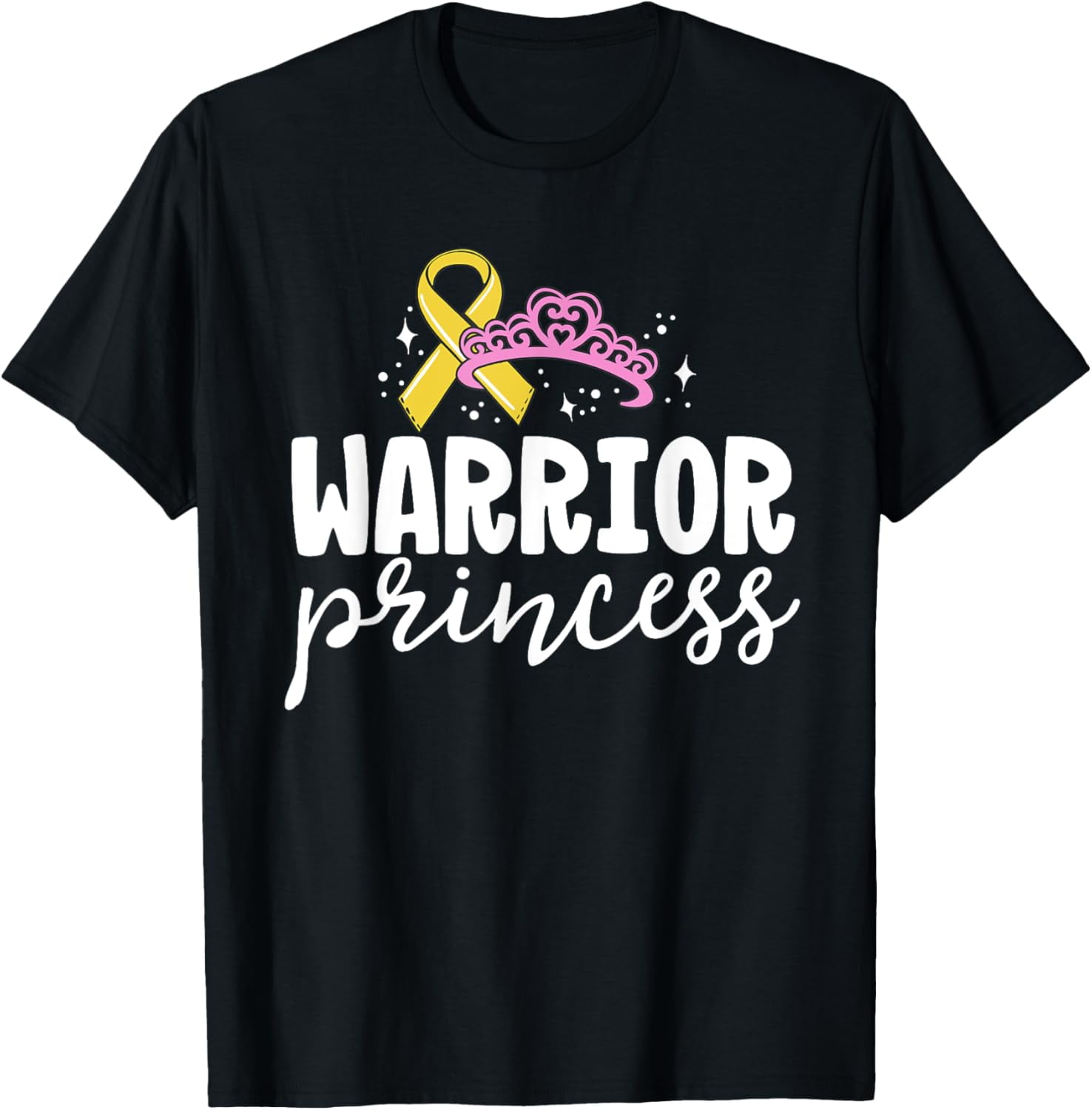 Childhood Cancer Shirts For Kids Boy Girl Warrior Princess T-Shirt ...