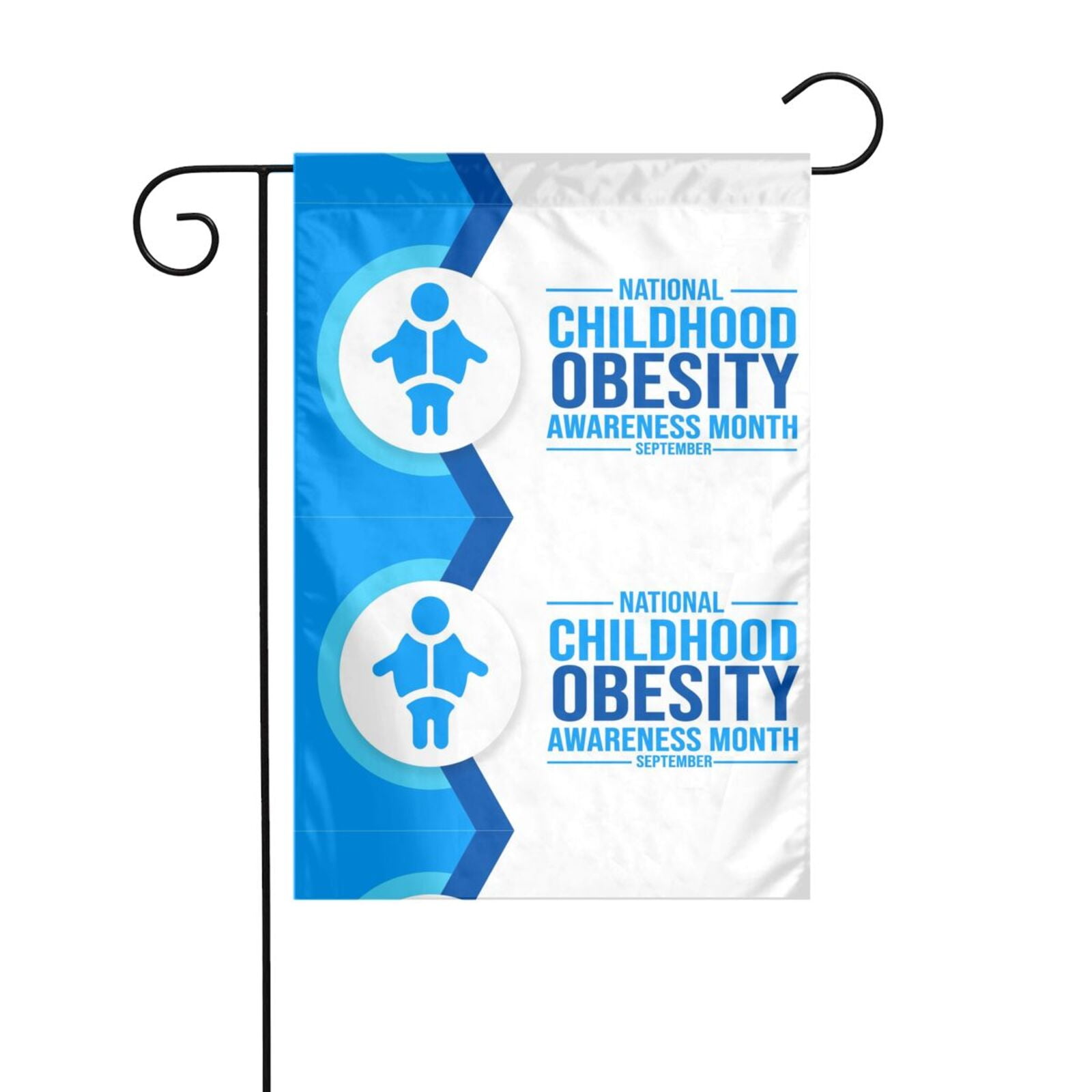 Childhood Obesity Awareness Yellow Ribbon Garden Flag Double Sided Yard ...