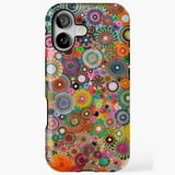 Childhood Spirograph Retro Whimsical Colorful Drawing Art Phone Case 17 ...