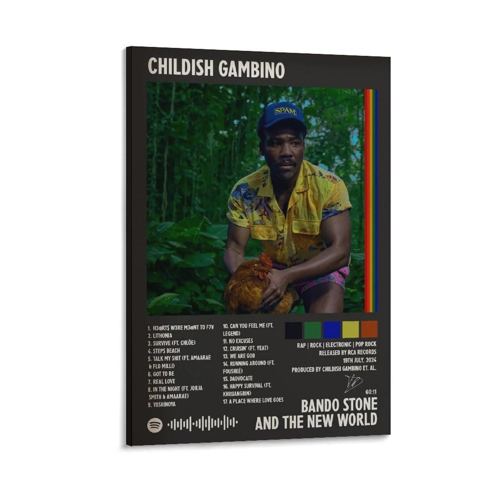Childish Gambino Bando Stone And The New World 8 Canvas Poster Bedroom ...