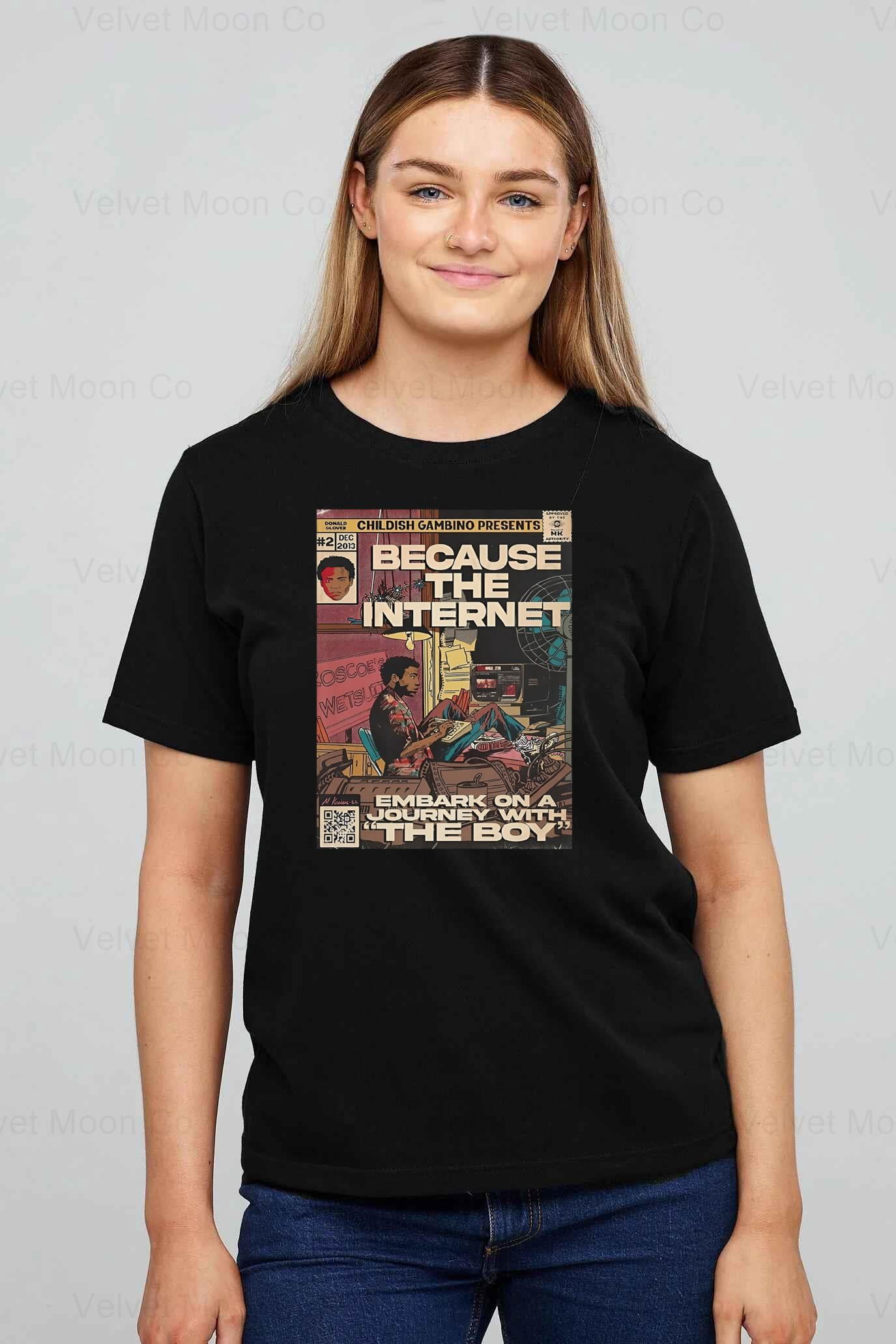 Childish Gambino Because The Internet Comic Art Retro T Shirt for ...