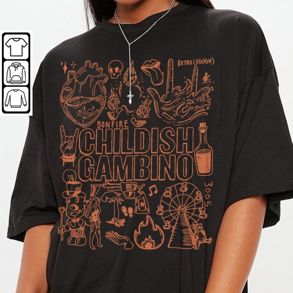 Childish Gambino Doodle Art Shirt, Vintage Childish Gambino Lyrics ...
