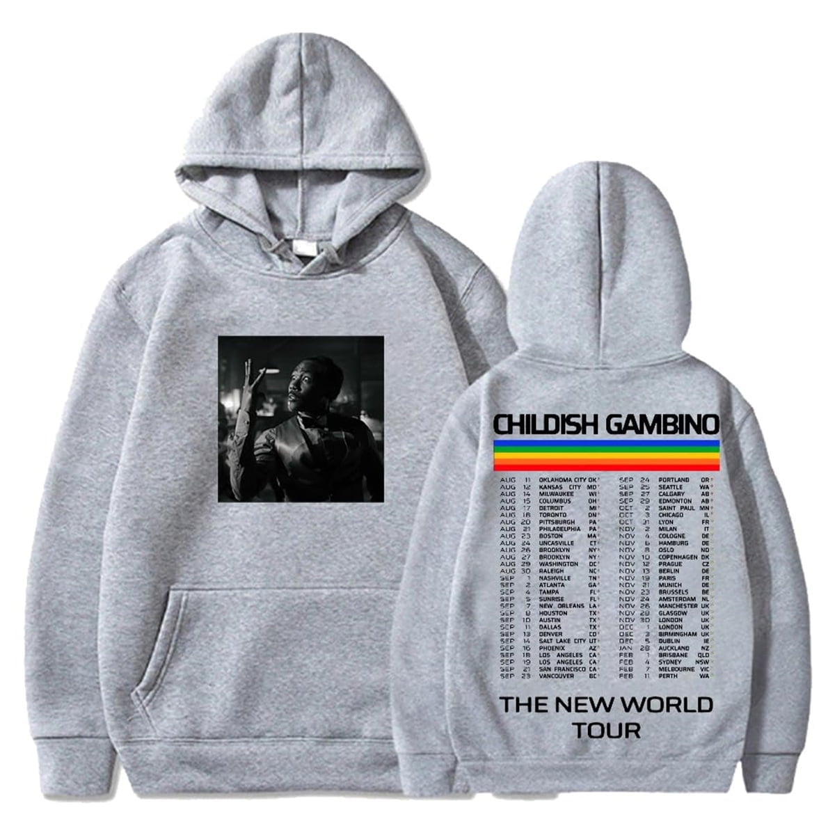 Childish Gambino Hoodie The New World Tour Merch for Women and Men Long ...