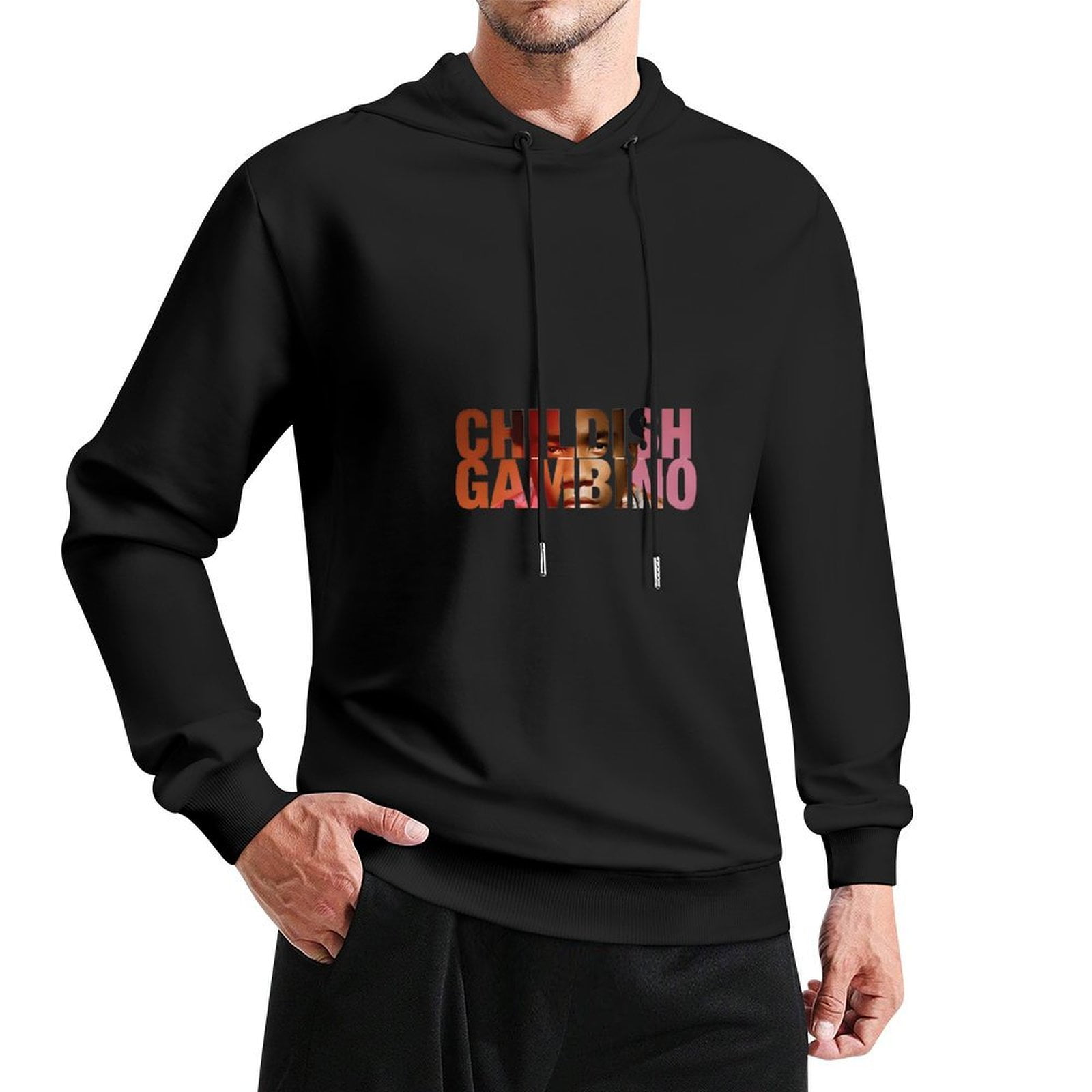 Childish_Gambino Men's Hooded Pullover Casual Long Sleeve Drawstring ...