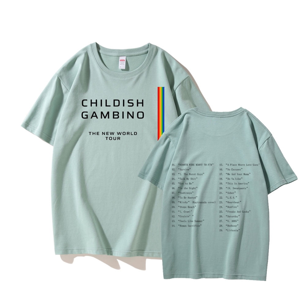 Childish Gambino Merch The New World Tour Setlist Tshirt - Walmart.com
