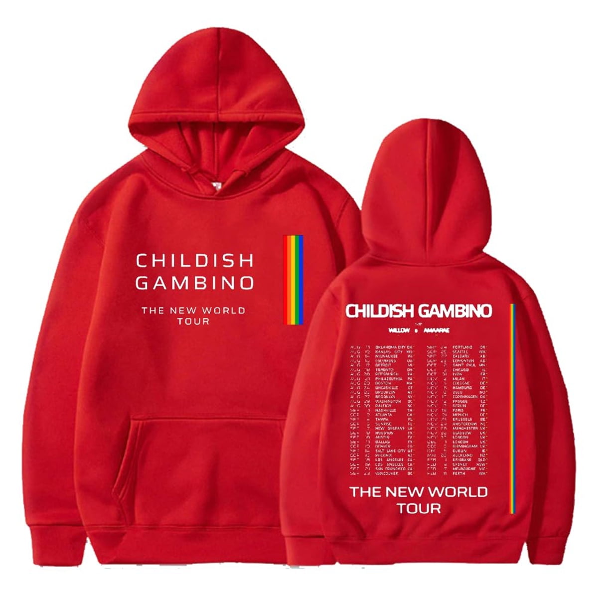 Childish Gambino The New World Tour 2024 Hoodies Women Men Long Sleeve ...