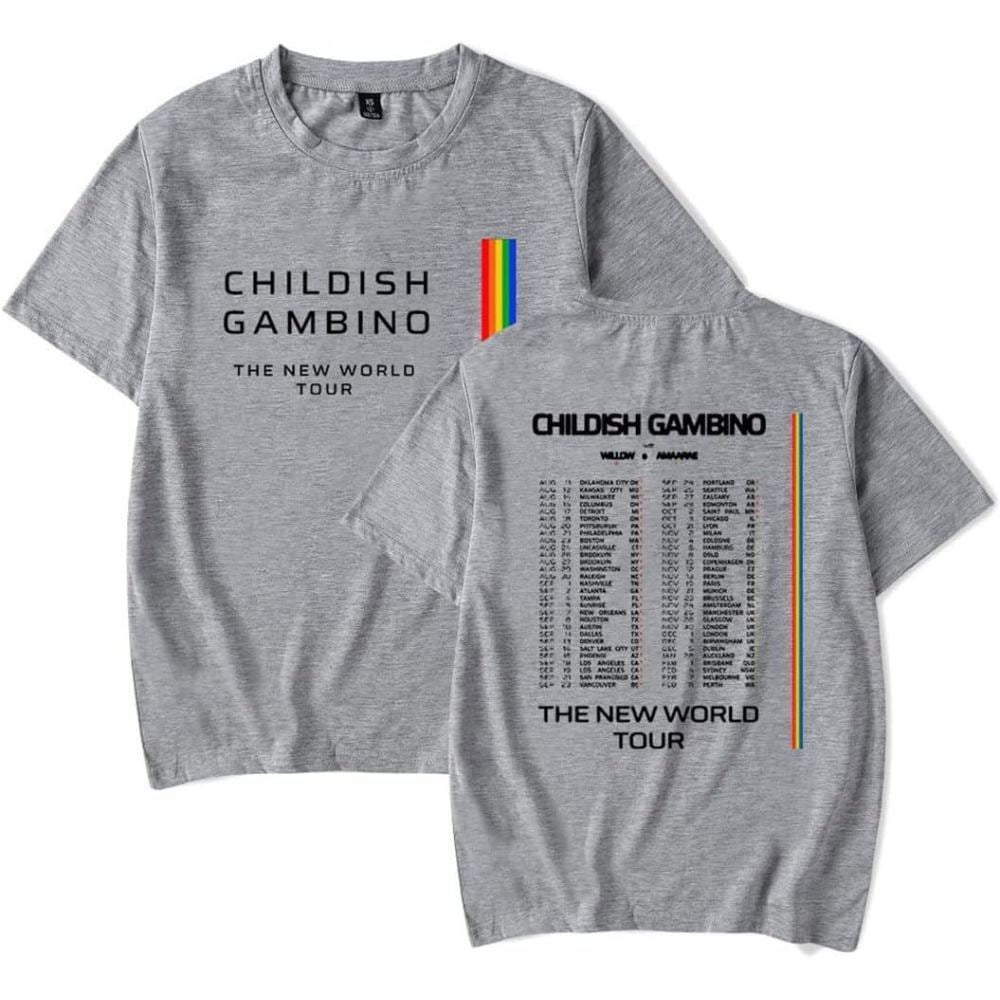 Childish Gambino The New World Tour 2024 Merch Short Sleeve T-shirt ...