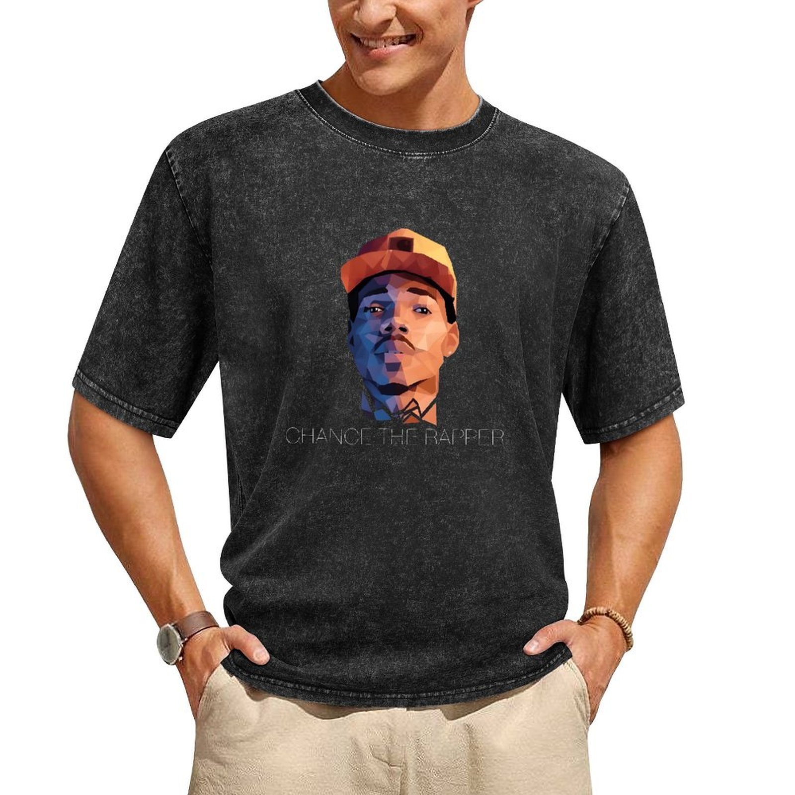 Childish_Gambino Vivacious Vintage Washed Drop Shoulder T-Shirt ...