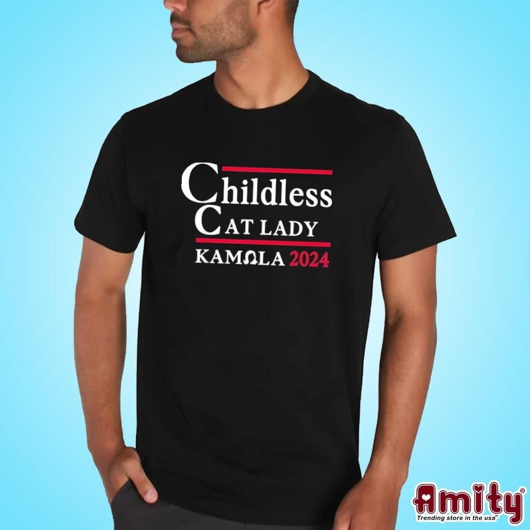 Childless Cat Lady 2024 Kamala President Shirt - Walmart.com