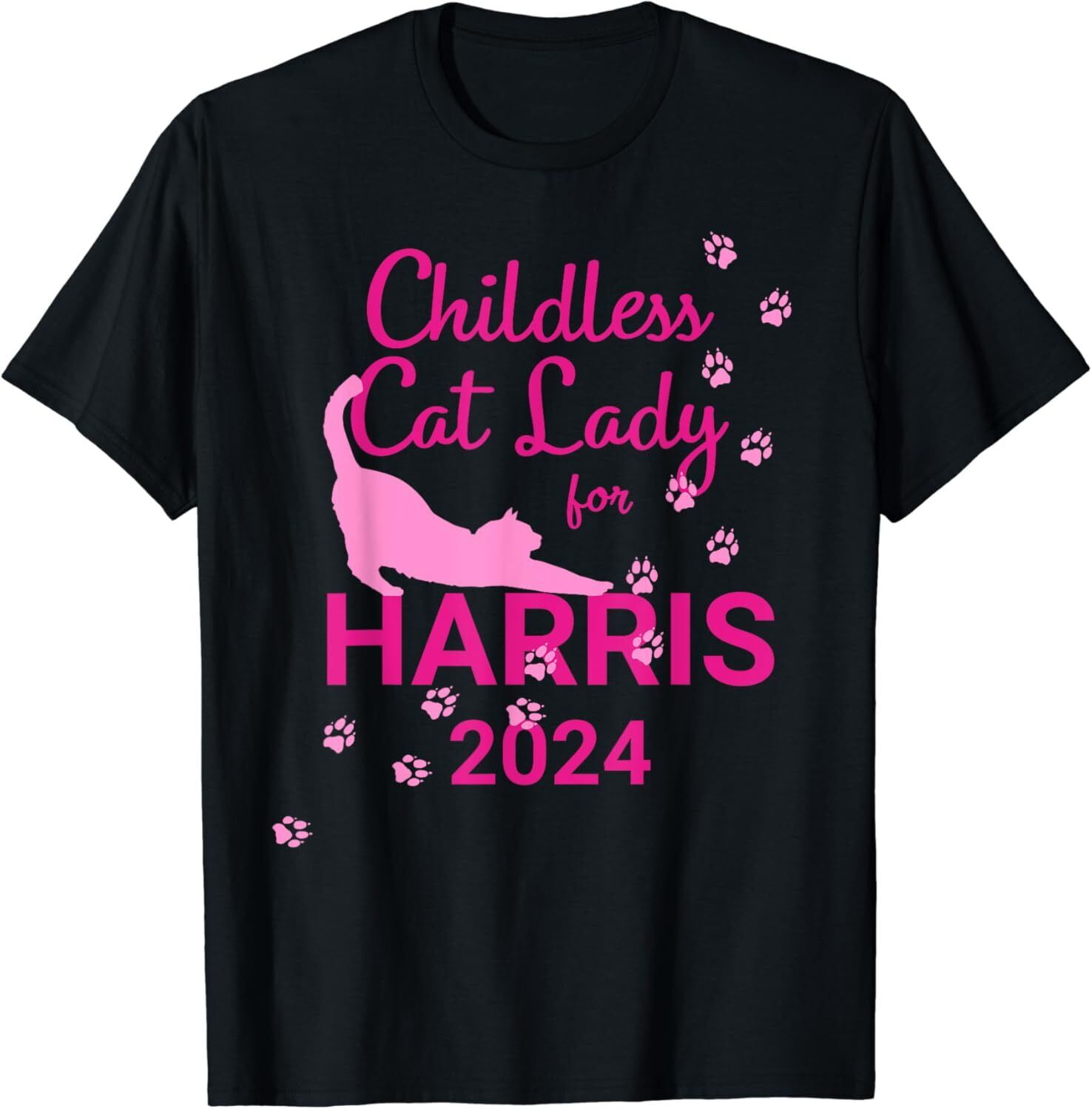Childless Cat Lady For Harris 2024 Unisex T-Shirt - Walmart.com
