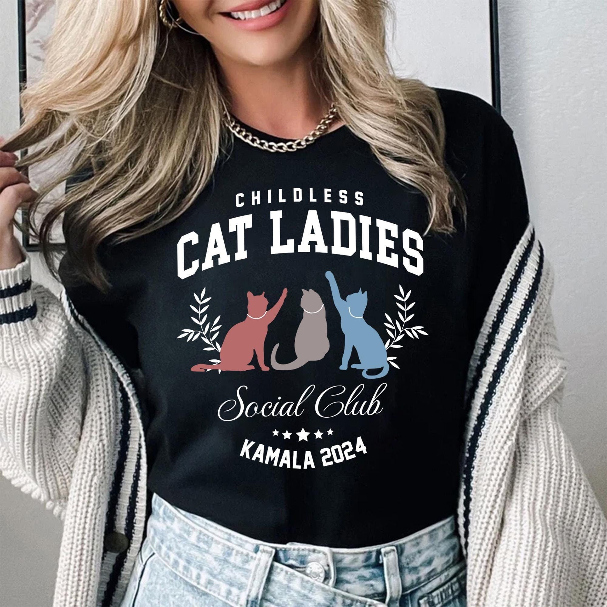 Childless Cat Lady For Kamala,Childless Cat Ladies Is Voting,Coconut ...