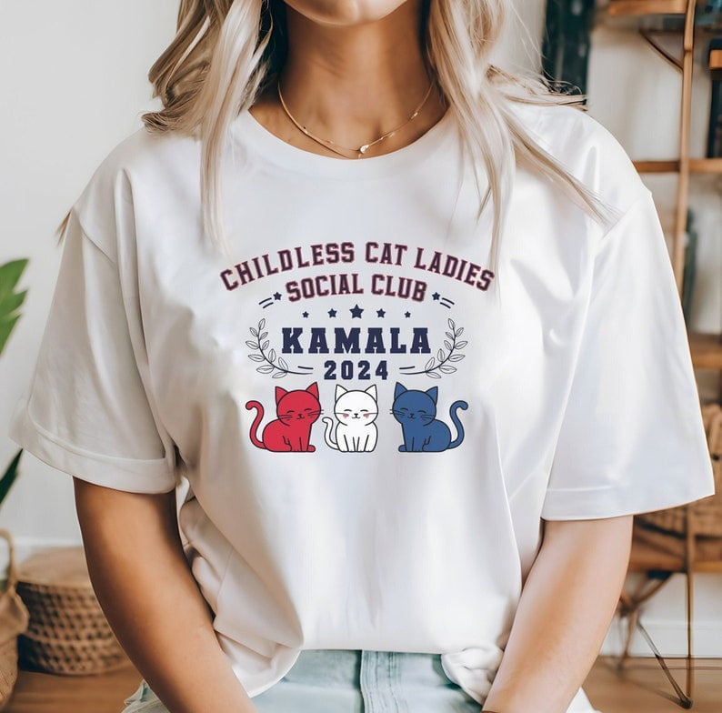 Childless Cat Lady Kamala Shirt Harris President 2024 Shirt Childless ... Childless Cat Lady Kamala Shirt Harris President 2024 Shirt Childless ...