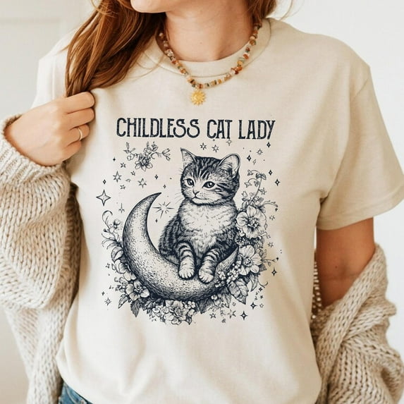 Childless Cat Lady Shirt, Funny Democratic Gift, Funny Cat, Vote Shirt ...