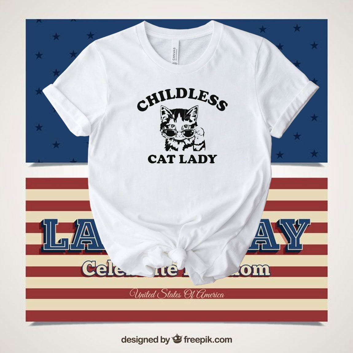 Childless Cat Lady Shirt Kamala Harris 2024 Tee - Walmart.com