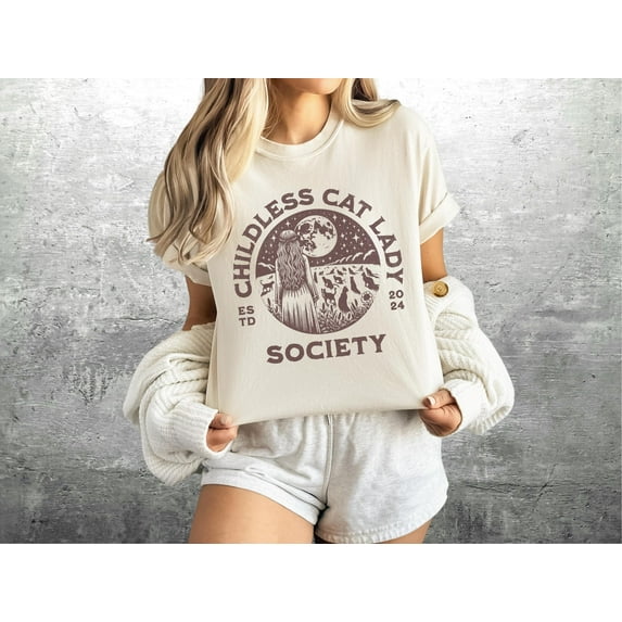 Childless Cat Lady Society Shirt, Childless Cat Ladies, Feminist ...