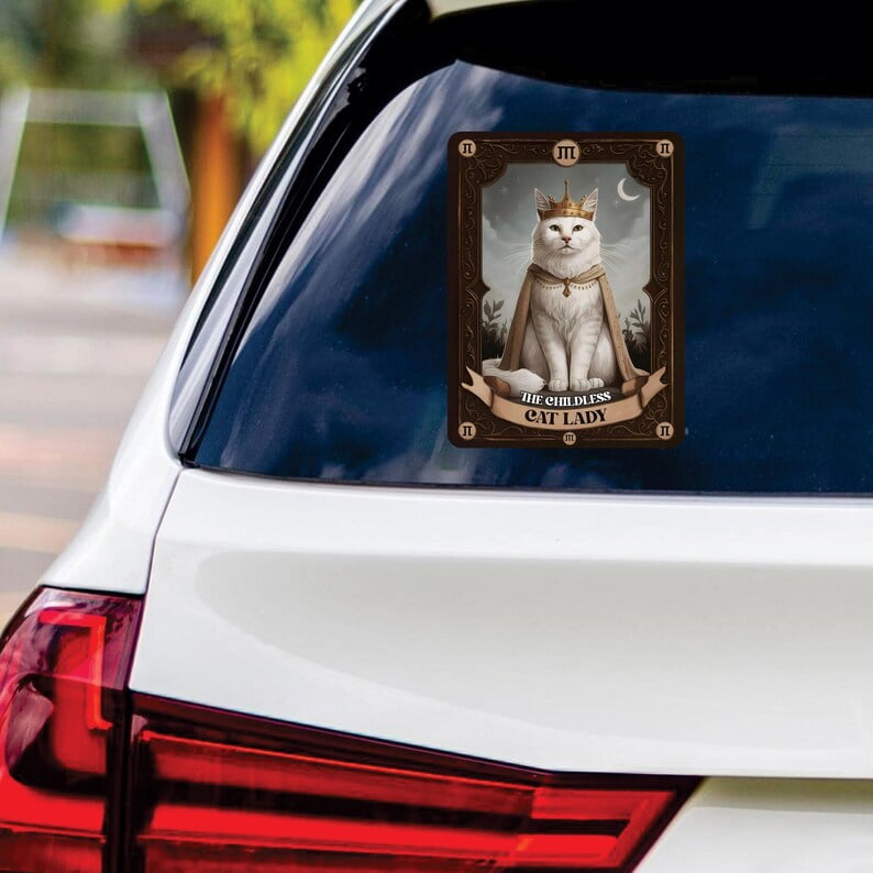 Childless Cat Lady Sticker Vinyl Decal, Harris Walz 2024 Sticker ...