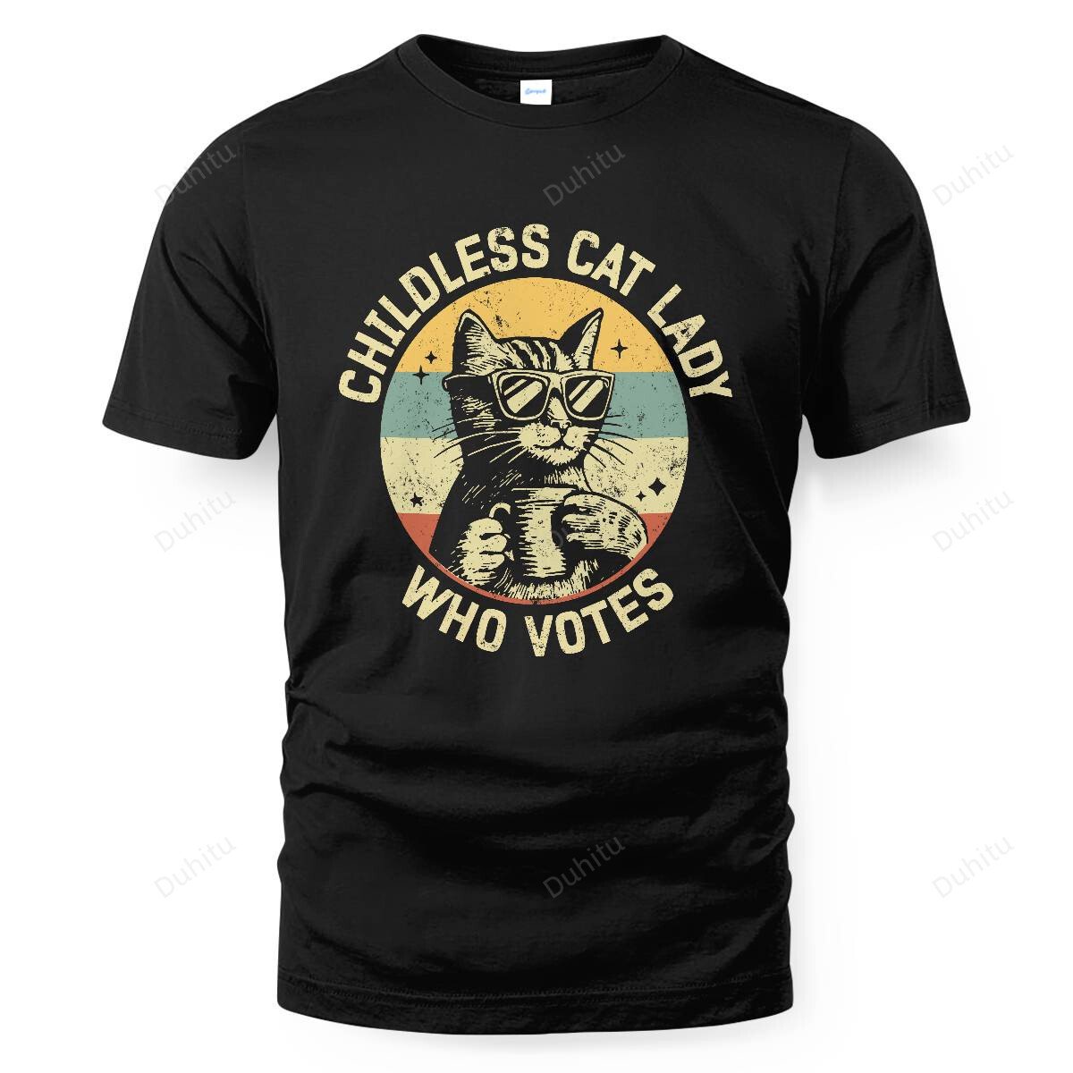 Childless Cat Lady Who Votes 2024 Election Funny Cat Lover - Walmart.com