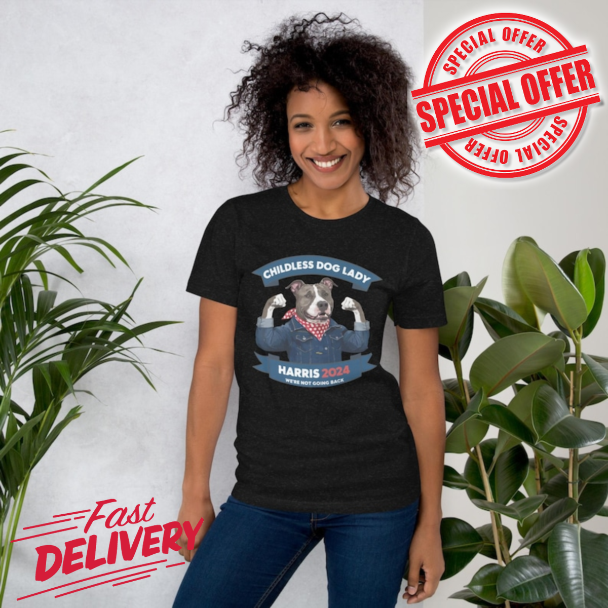 Childless Dog Lady Is Voting Kamal Election Usa 2024 T-shirt Kamal ...