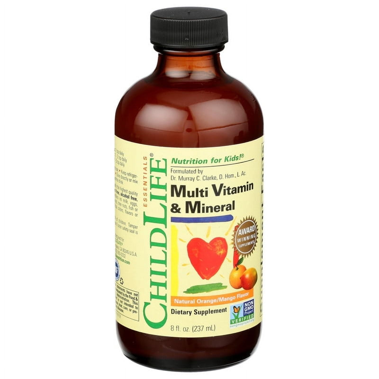 Childlife Essentials Multivitamin and Mineral Natural Orange Mango - 8 ...