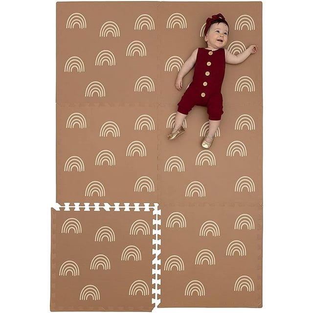 Non-Toxic Foam Play Mat with Soft Tiles for Kids - Childlike Behavior ...