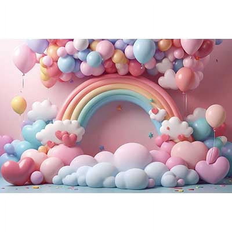 Childr Balloons Birthday Party Photocall Backdrop Cloud ration ...