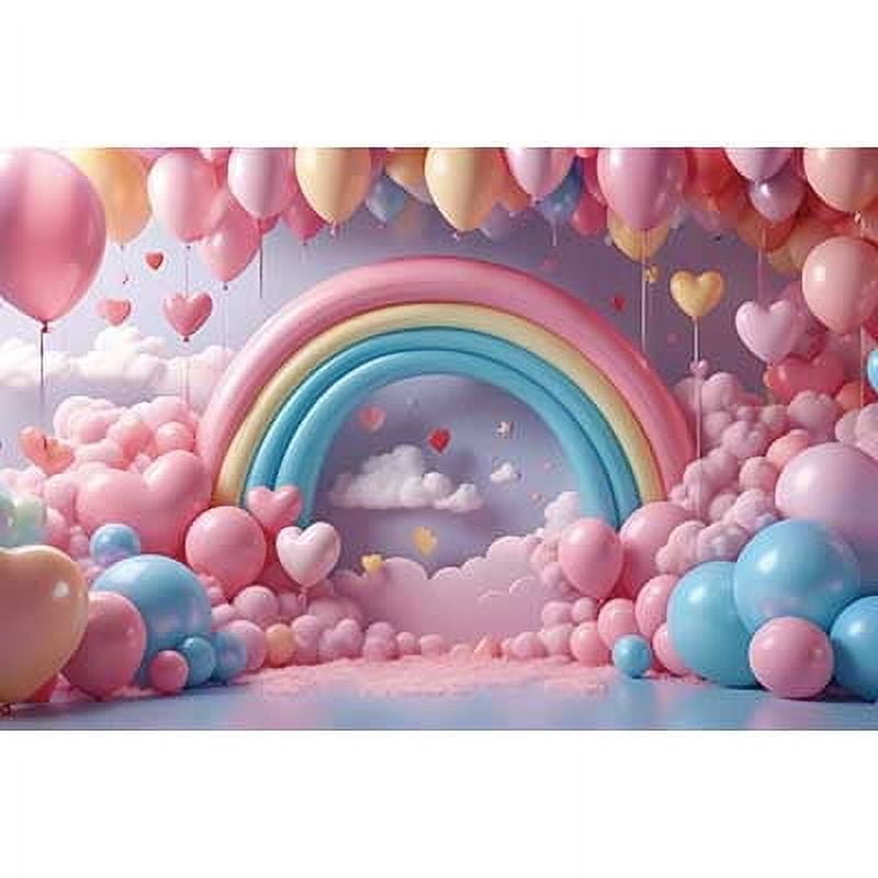 Childr Balloons Birthday Party Photocall Backdrop Cloud ration ...