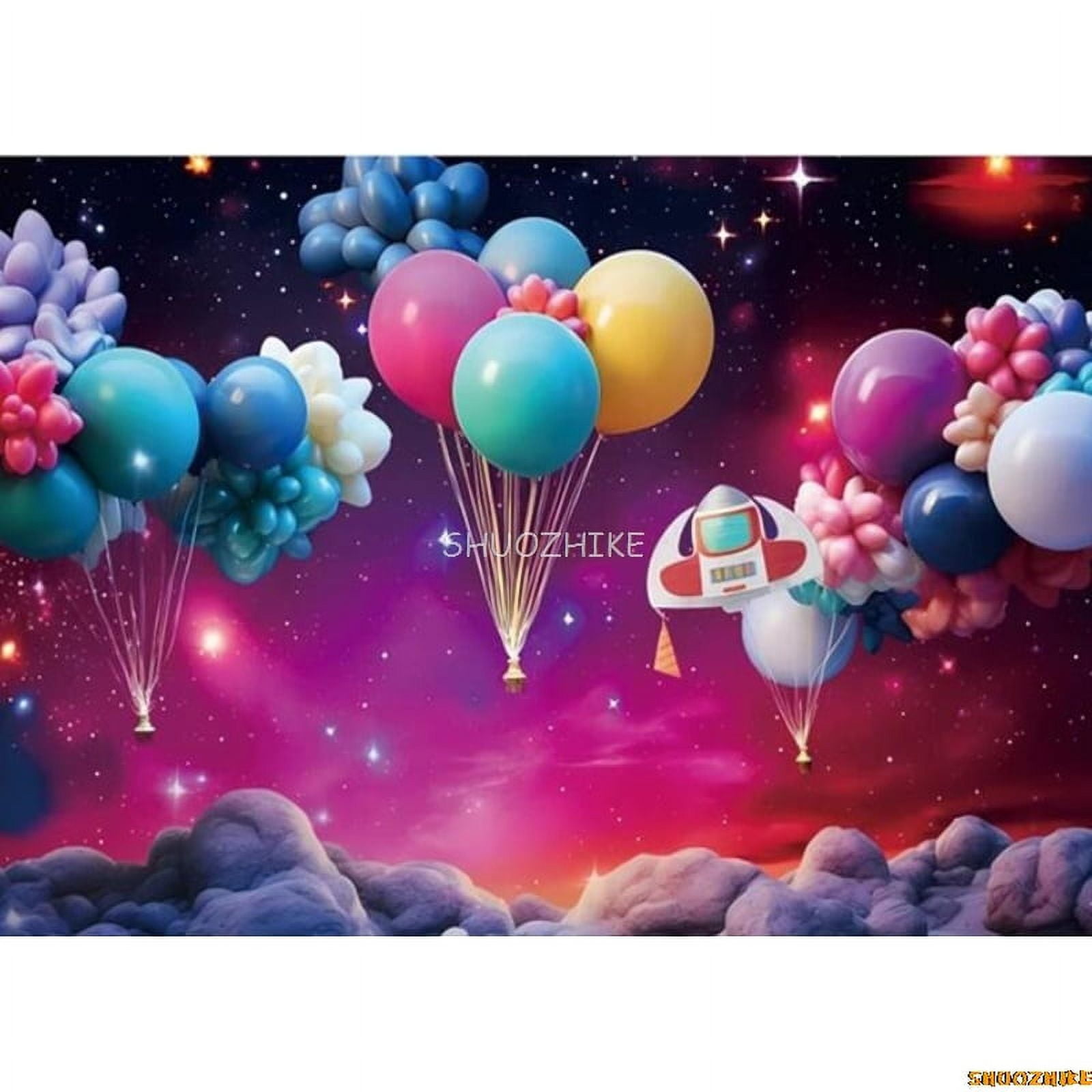Childr Birthday ration Photography Backdrops Party r Balloon Background ...