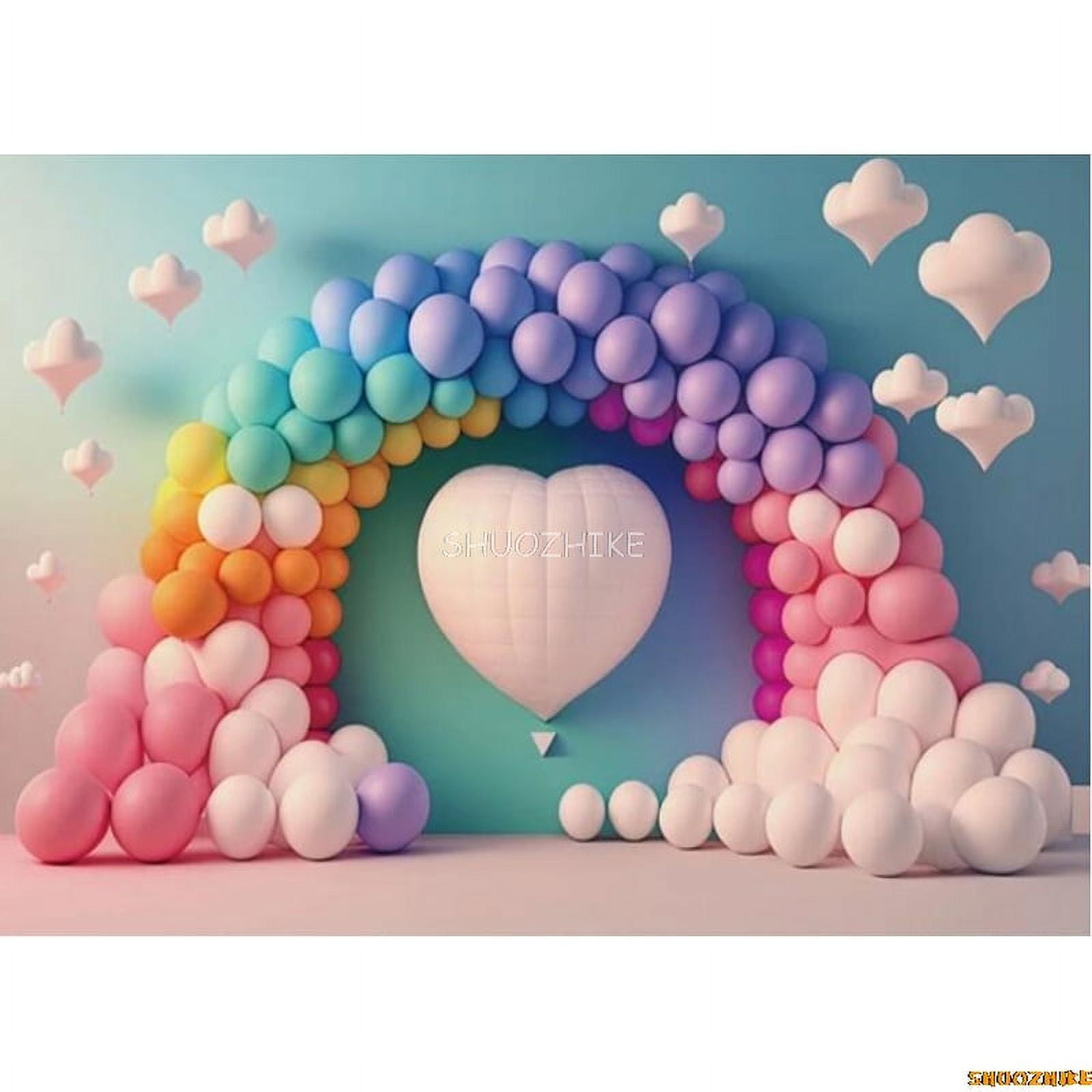 Childr Birthday ration Photography Backdrops Party r Balloon Background ...