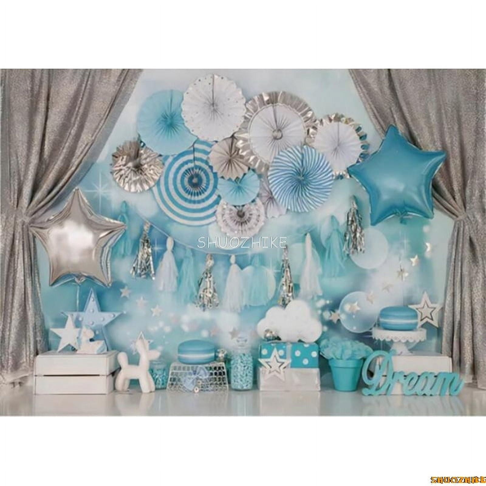 Childr Birthday ration Photography Backdrops Party r Balloon Background ...