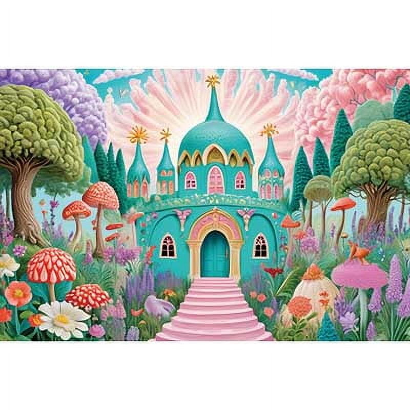 Childr Castle Flower r Birthday Banner Poster Background Custom Girl ...