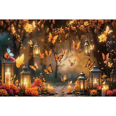 Childr's Enchanted Birthday Party Photoz Backdrop Pink Purple Balloons ...