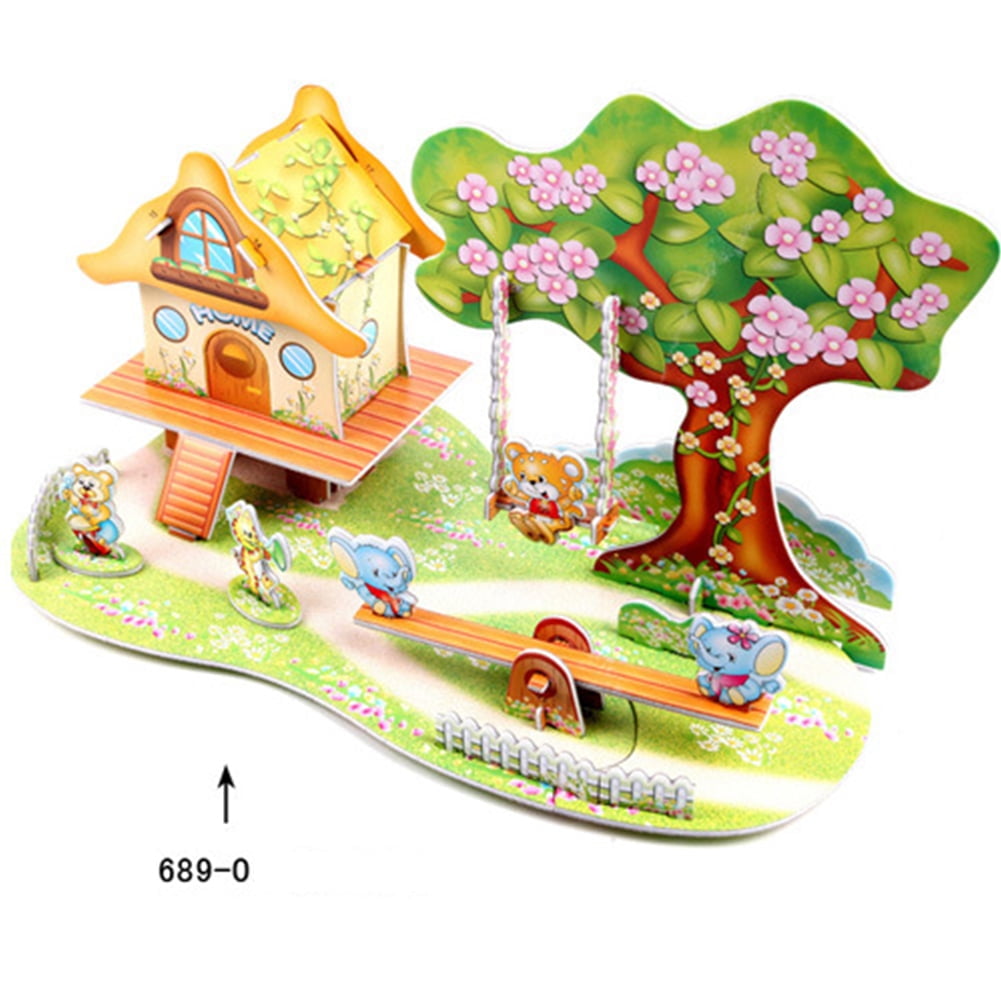 Children 3d Puzzle Toy Delicate Paper Jigsaw Puzzle Educational Diy ...