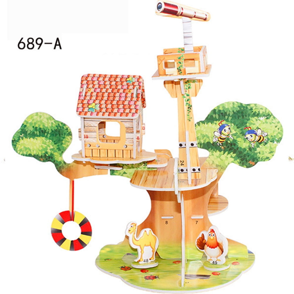 Children 3d Puzzle Toy Delicate Paper Jigsaw Puzzle Educational Diy ...